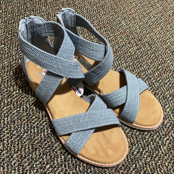 BOBS from Skechers | Shoes | Skechers Blue Sandals | Poshmark